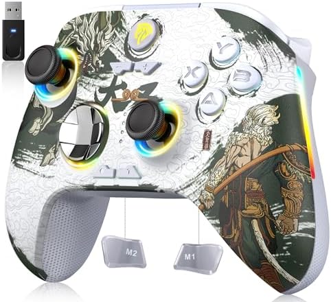 EasySMX Manette PC Sans Fil avec RGB/Hall Joystick Déclencheur, X20 ...