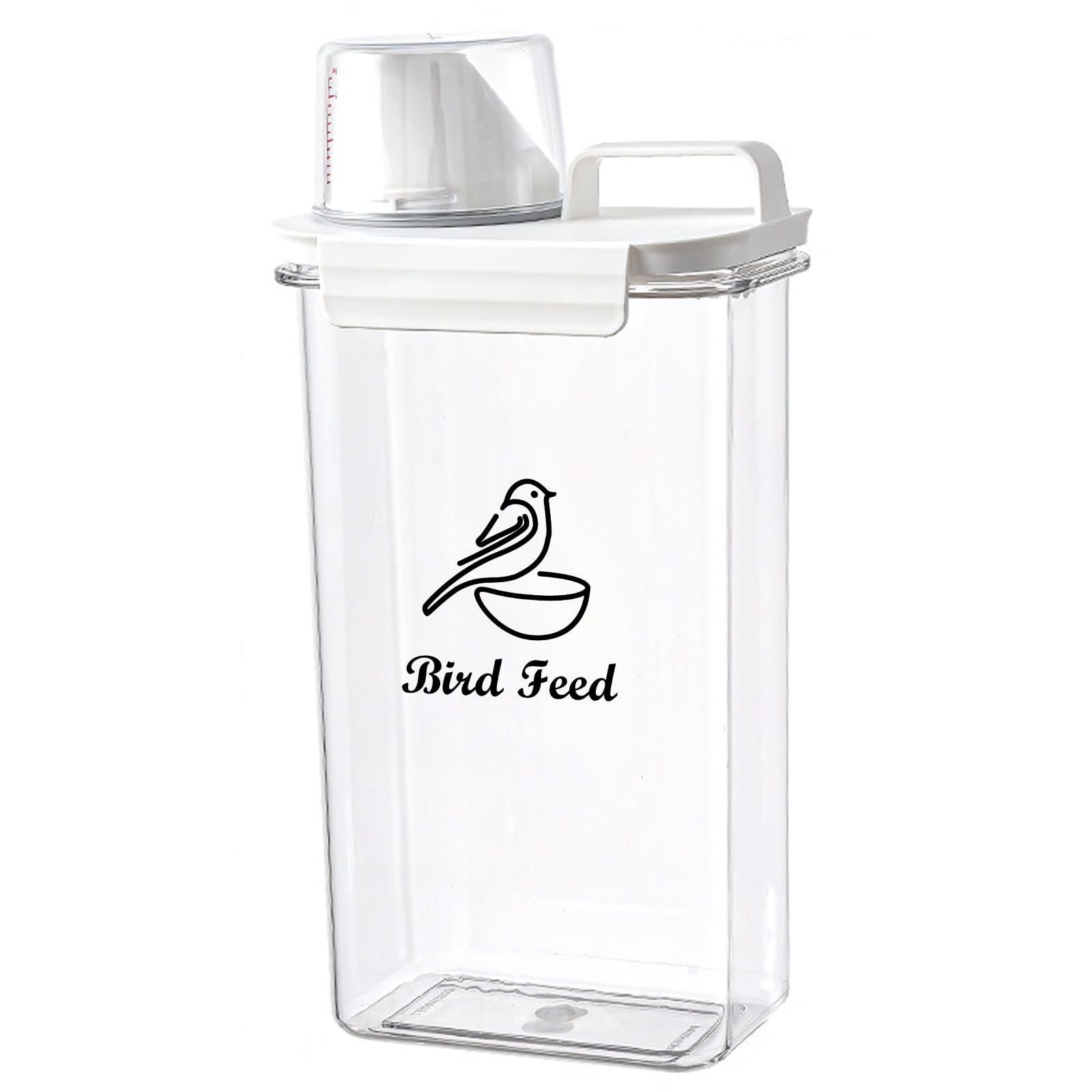 Amazon.com: Brabtod Bird Seed Storage Container Airtight | 3 Qt/2.5 L ...