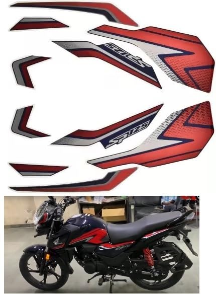 Sticker & Decal for Bike (Red) (Honda SP 125 Red Sticker) : Amazon.in ...