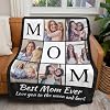 Amazon.com: inkArts Custom Mom Blanket with 6 Photos Personalized ...