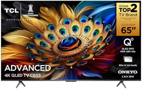 TCL QLED MINI LED TV 65” C845 4K UHD GOOGLE TV DOLBY VISION IQ | Amazon ...
