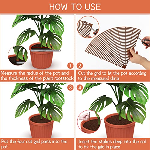 Snapklik.com : ANPHSIN 3-Pack Plant Pot Grid - 20.8 Cuttable Grid ...