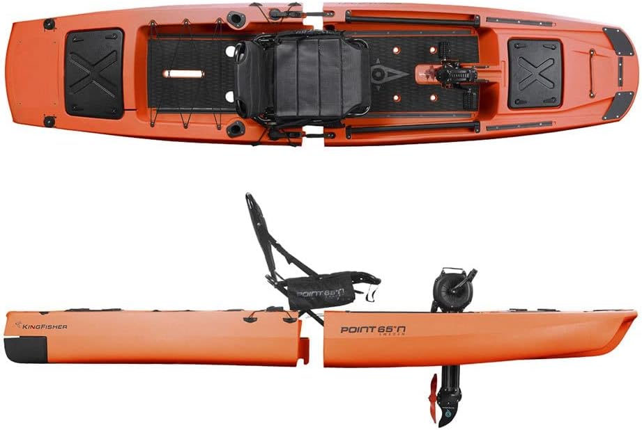 Point65 Kingfisher modulares Angelkajak Trimaran Fishing Kajak Sit on ...