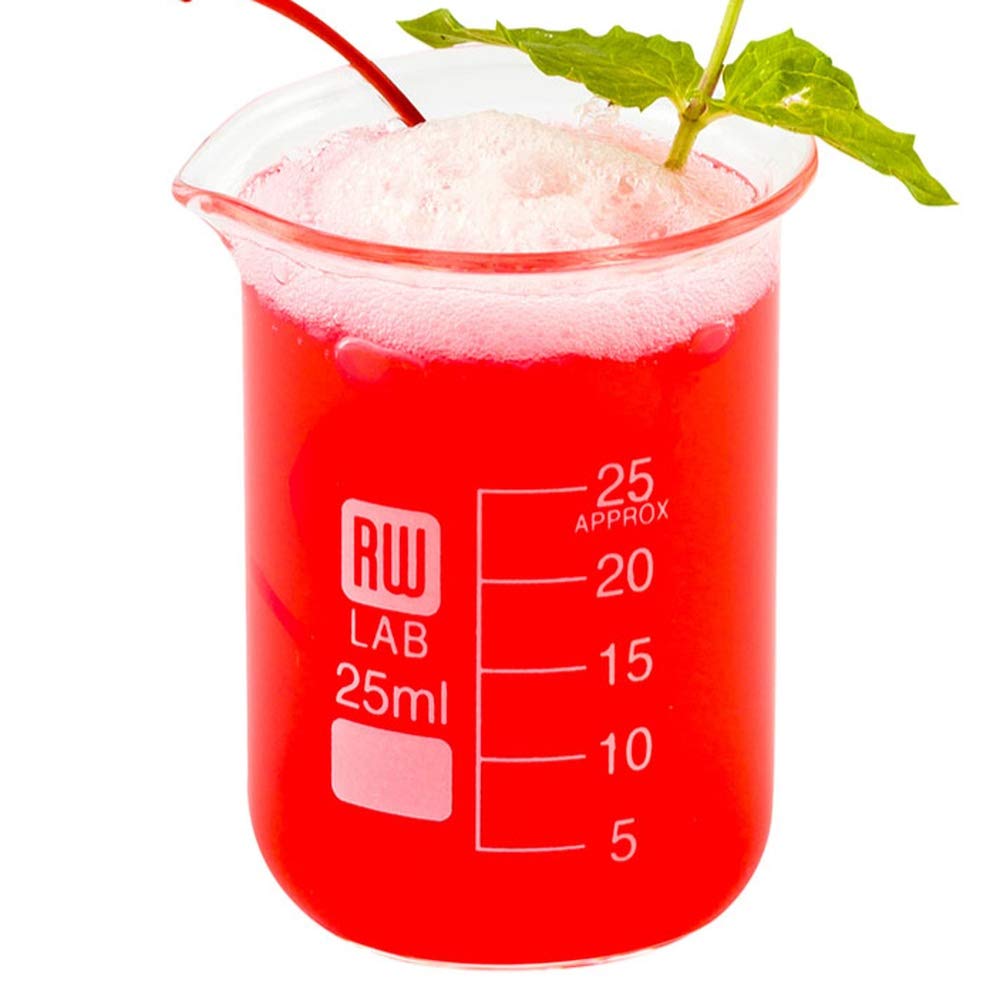 Amazon.com | Restaurantware RW Lab 25 ML Glass Beakers 10 Dishwasher ...