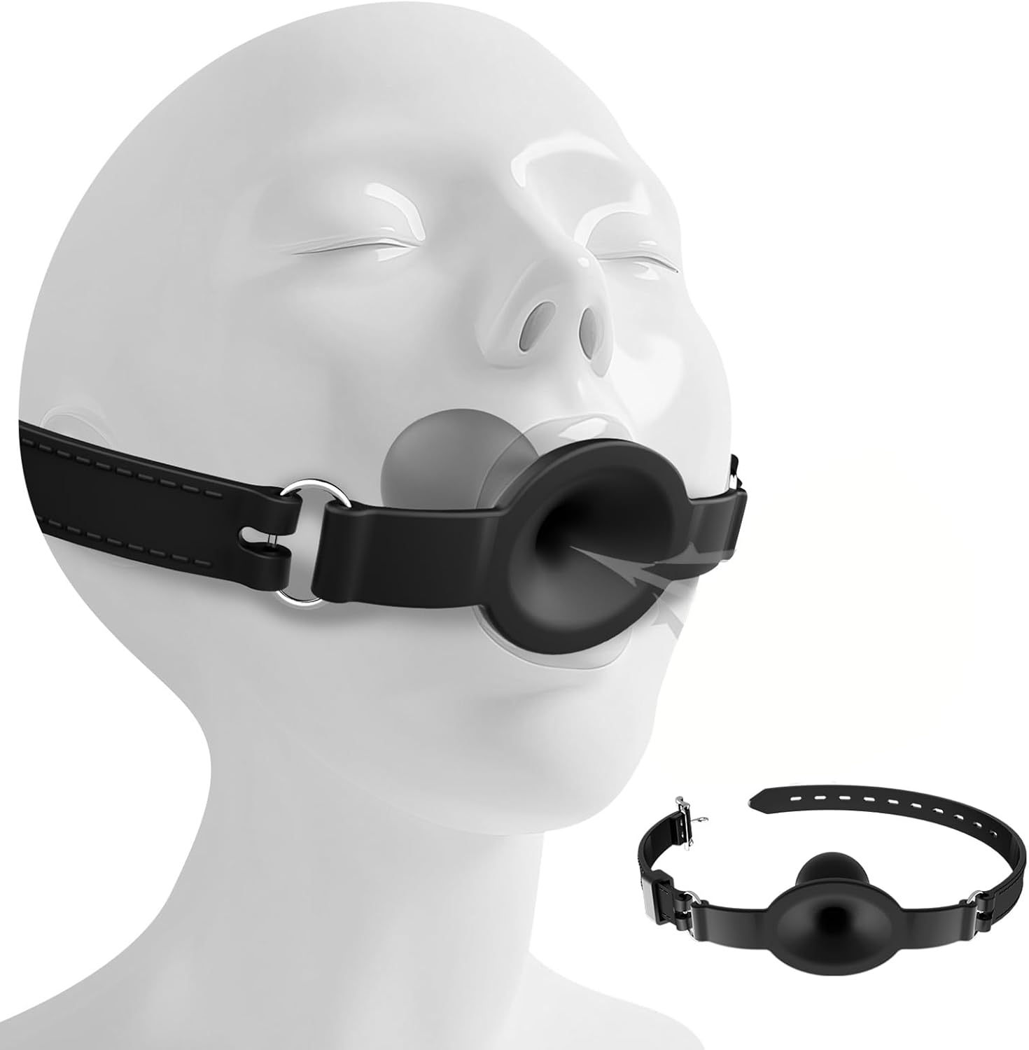 Amazon.com: Silicone Ball Gag with Breathing Holes for BDSM Gag ...