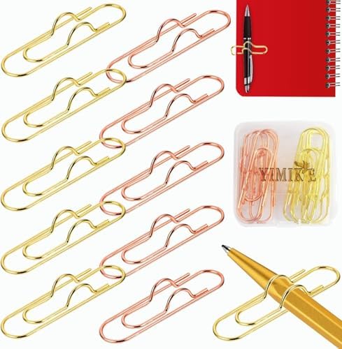 Amazon.com : Metal Pen Clip for Notebook,YIMIKE 2 Colors Pens Clips ...