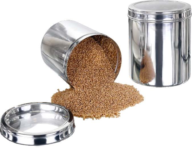 Mili Mercury Stainless Steel Dabba l Deep Dabba lsteel Canister l steel ...