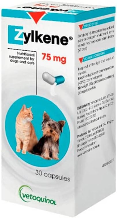 Zylkene 75mg Behaviour Support Capsules for Cats & Dogs : Amazon.com.au ...