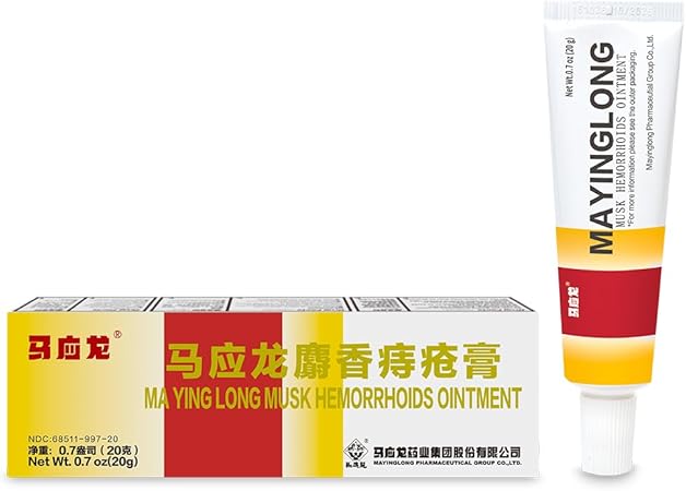 Amazon.com: Mayinglong Musk Hemorrhoids Ointment - (20 Grams) Maximum ...