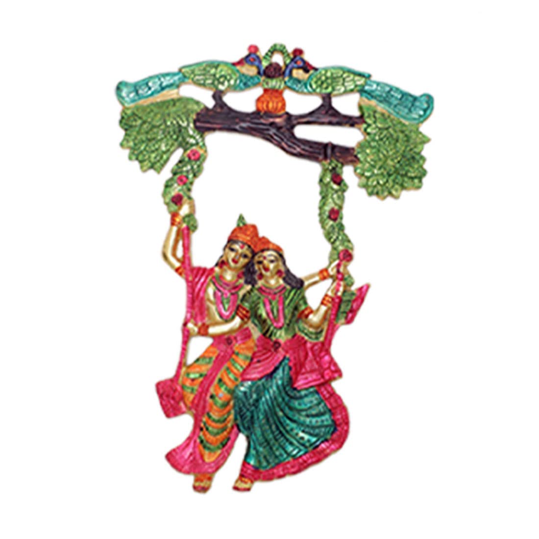 Shubhkart Nitya Decorative Wall Hanging Radha Krishna Tree Jhula – 500g ...
