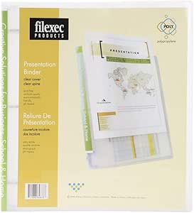 Amazon.com : Filexec 64823, View Binder 1", Clear, Set of 3 : Office ...