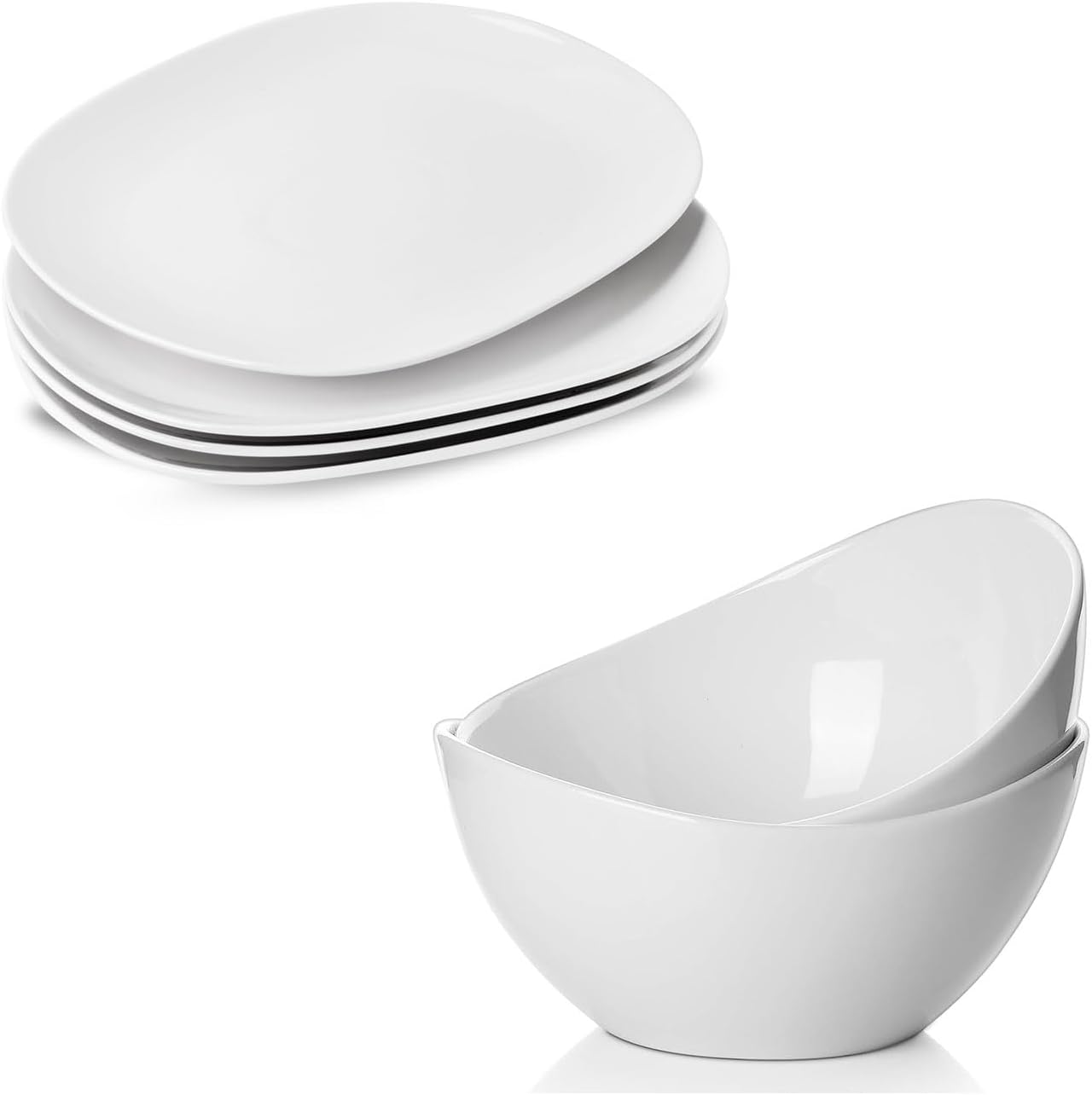 Amazon.com | Samsle 48 Ounces Serving Bowls + 11.5-Inch Large Serving ...