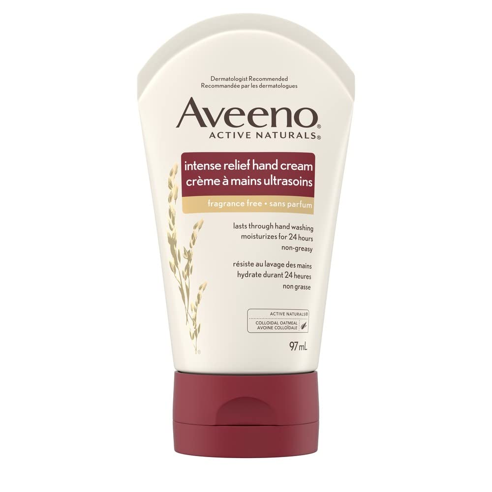 Amazon.com : Aveeno Skin Relief Intense Moisture Hand Cream with ...