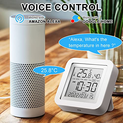 Snapklik.com : 2 Pcs Smart WiFi Temperature Monitor Temperature ...