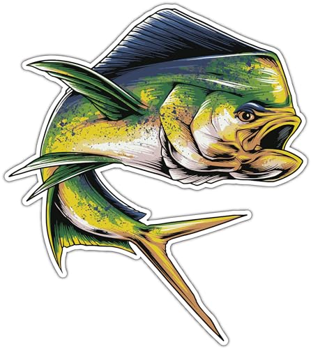 Amazon.com: Mahi-Mahi - Fishing Enthusiast Vinyl Sticker Decal for Car ...