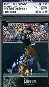 James Lofton Signed 1997 Upper Deck Autograph - PSA/DNA Certified - NFL ...