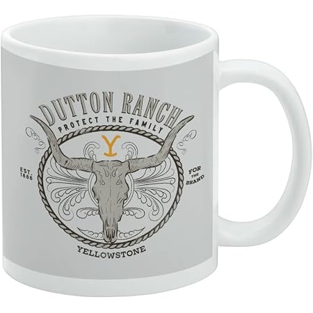 Amazon.com: Yellowstone TV Show Badge Ceramic Coffee Mug, Novelty Gift ...
