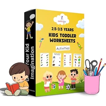 Buy AmbitionKids - Preschool (2.5 - 3.5 yr) Toddler Worksheets - 90 ...