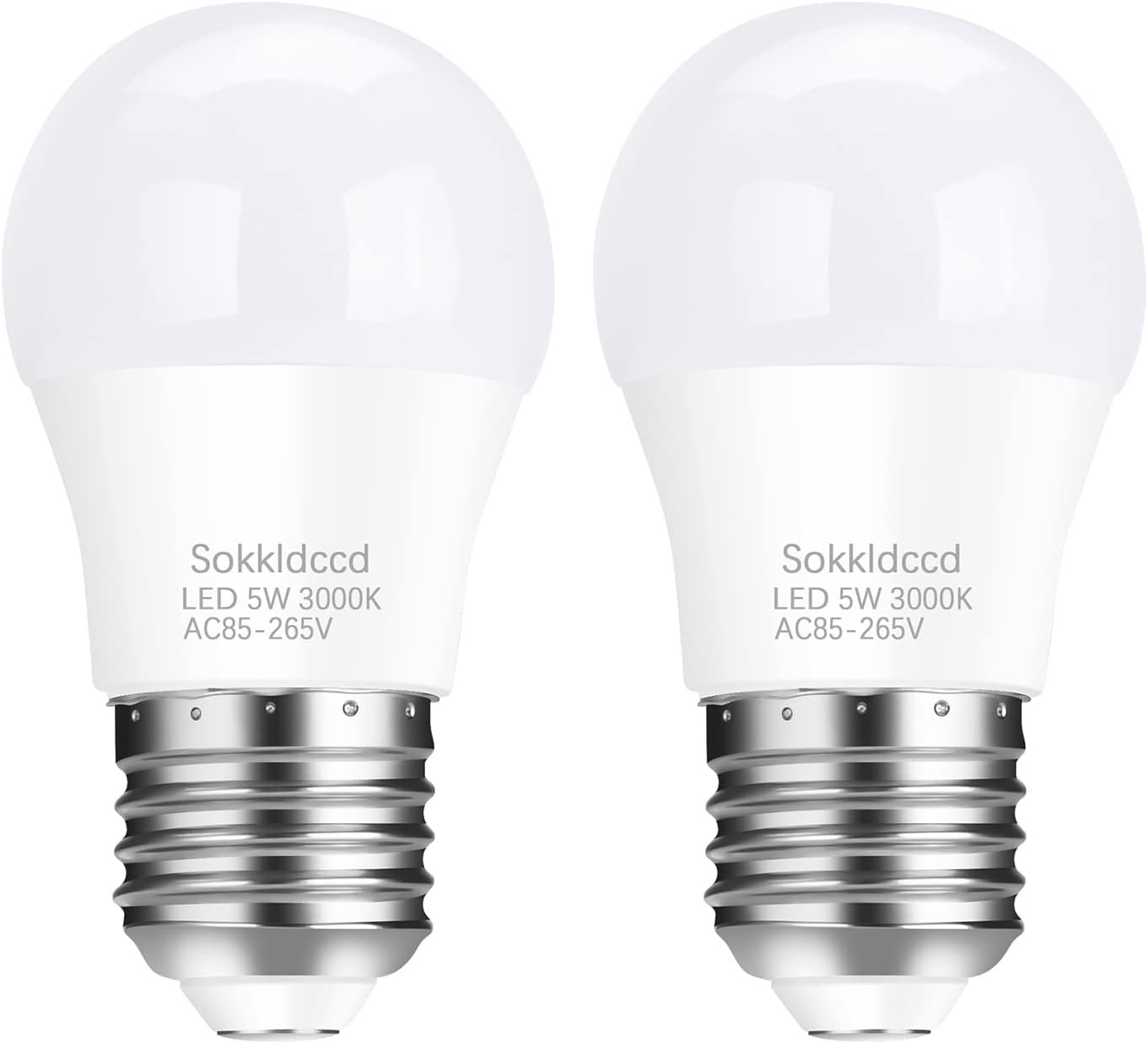 Sokkldccd E27 Led Bulb, Large Screw in Light Bulbs, Warm White 3000K ...