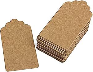 50 PCS Multi-Function Kraft Paper Card Tags with Hole Place Name Cards ...
