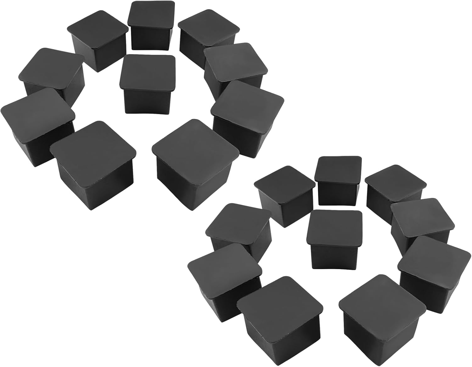 PHITUODA 8 Pieces Rubber Furniture Leg Caps, 30mm x 30mm Square Chair ...