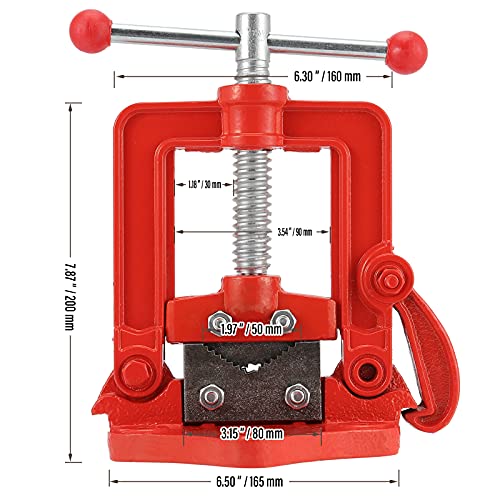 Snapklik.com : 0.4 To 2.4 Inches Pipes Capacity Bench Pipe Vice, Heavy ...