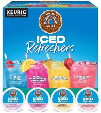 Amazon.com: The Original Donut Shop, Iced Refreshers, Keurig Single Serve K-Cup Pod Variety Pack ...