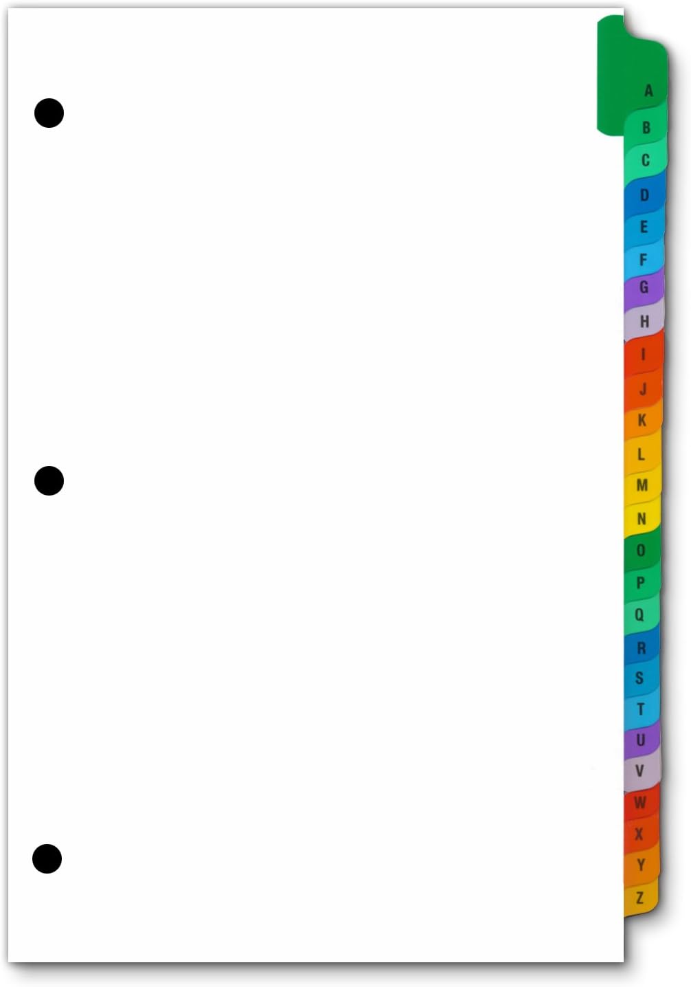 Amazon.com : A-Z Index Tabs 8 1/2 x 11 : Binder Index Dividers : Office ...