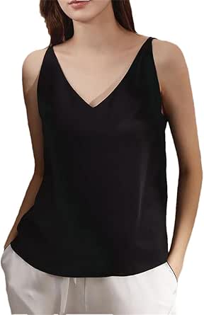 Women Silk Camisole Tank Top Satin Top at Amazon Women’s Clothing store
