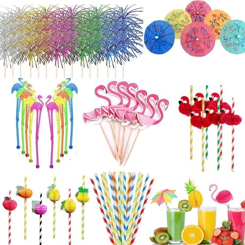 200PCS Palm Tree Picks, Fireworks Cocktail Sticks Sparkle Cocktail ...