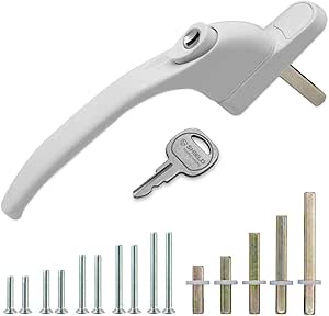 Universal uPVC Window Handle Multi Spindle White : Amazon.co.uk: DIY & Tools