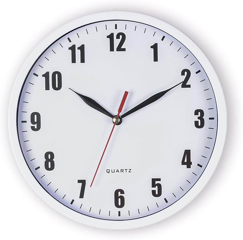 Amazon.com: Westclox 10" (White) 461761 Basic Wall Clock : Home & Kitchen