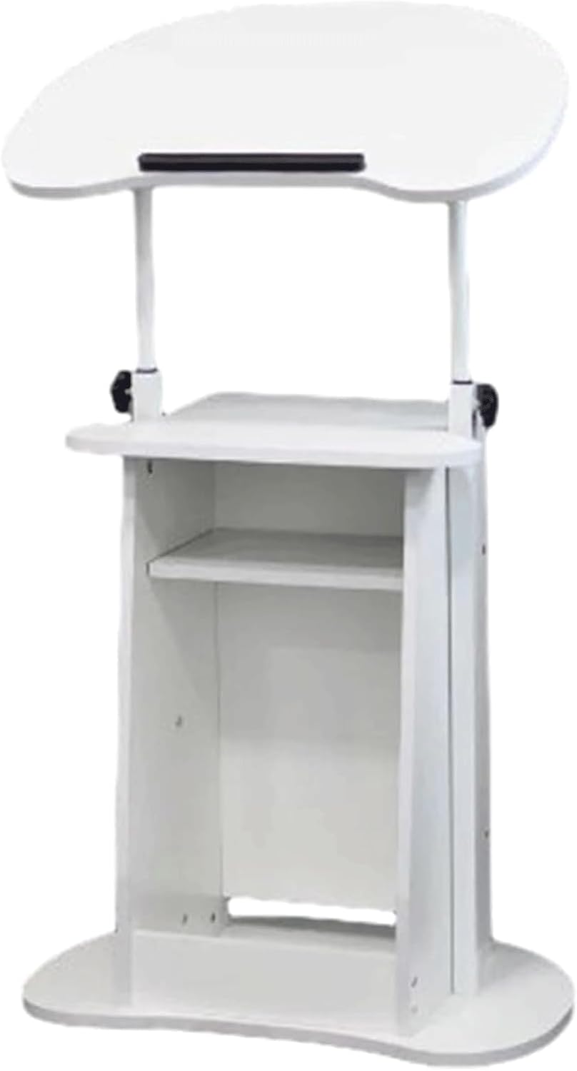 Vertical Podium with 2 Storage Compartments Lecterns Adjustable Height ...