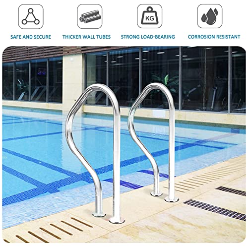 Swimming Hand Rail Safety Grab Rail 1PCS Stainless Steel Pool Rail ...