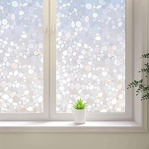 Amazon.com: 3D Pebble Window Privacy Film, Frosted Glass Window Film ...