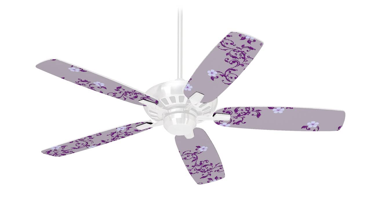 Amazon.com: Victorian Design Purple - Ceiling Fan Skin Kit fits most 42 ...