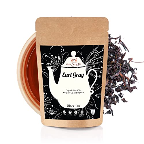 Amazon.com : Open Door Tea - Earl Gray | Black Tea, Loose Leaf - 1 ...