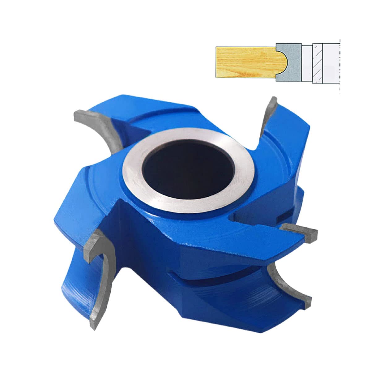 CO-CUTTNER Bullnose Shaper Cutters Carbide Tipped with 4-Wing ...