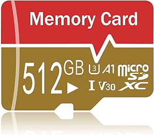 512GB Micro SD Card - Large Capacity, Super Speed, Mini Portable ...