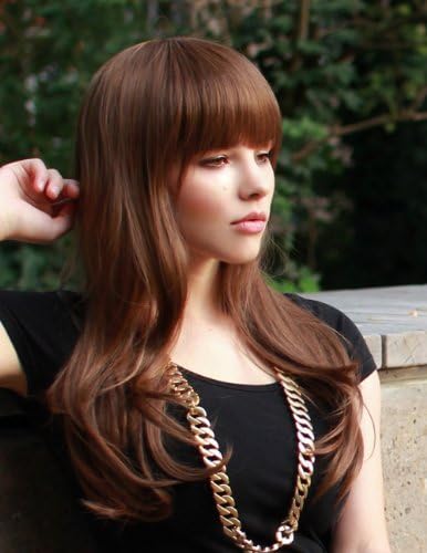 Prettyland C309-60cm Full Volume Sleek-look Dark Brown Long Silky ...