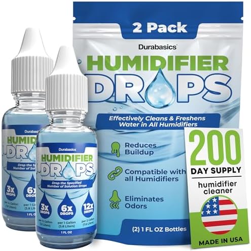 Amazon.com: Durabasics [2 Pack] Humidifier Drops for Cleaning - Food ...