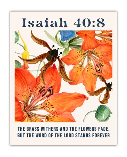 Amazon.com: "The Grass Withers and the Flowers Fade…" Isaiah 40:8 ...