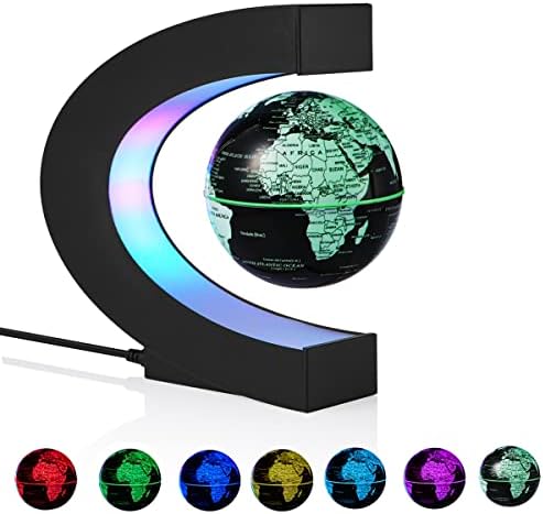 Amazon.com: Levitating Globe, Magnetic Floating Globe with Multi-colors ...