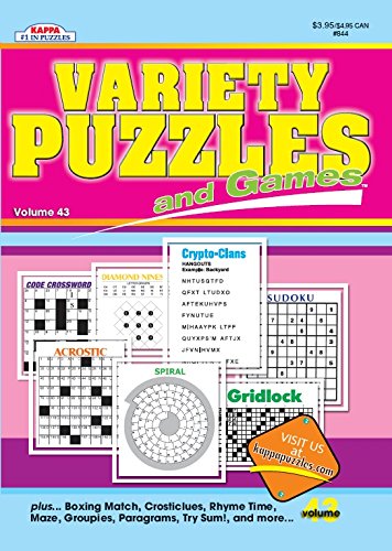 Variety Puzzles & Games Puzzle Book - Volume 43: Kappa Books Publishers ...
