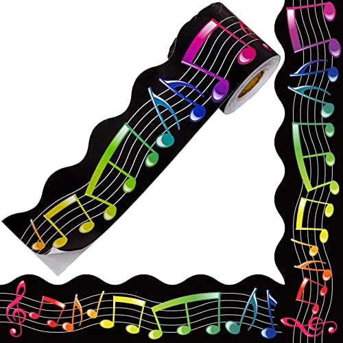 Amazon.com: 72 Feet Musical Notes Bulletin Board Borders Trim for Music ...