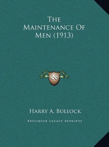 Buy The Maintenance of Men (1913) Book Online at Low Prices in India ...