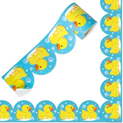 Amazon.com: FYSUIMU 32.8 Ft Yellow Duck Bulletin Board Border Cute ...