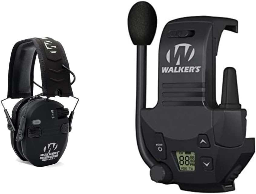 Amazon.com : Walker's Razor Quad Electronic Bluetooth Muff - Black ...