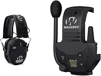 Amazon.com : Walker's Razor Quad Electronic Bluetooth Muff - Black ...
