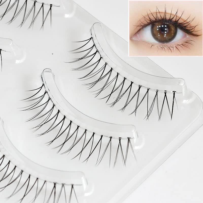 Amazon.com: LASGOOS Fake Eyelashes Natural Look False Eye Lashes Daily ...